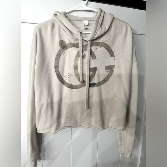 Tops | Gg Inspired Cropped Hoodie | Poshmark